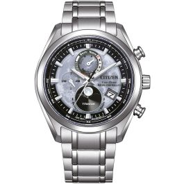 Citizen BY1010-81H Eco-Drive Fase Lunare Titanio Orologio radiocontrollato 43mm orologio da ...